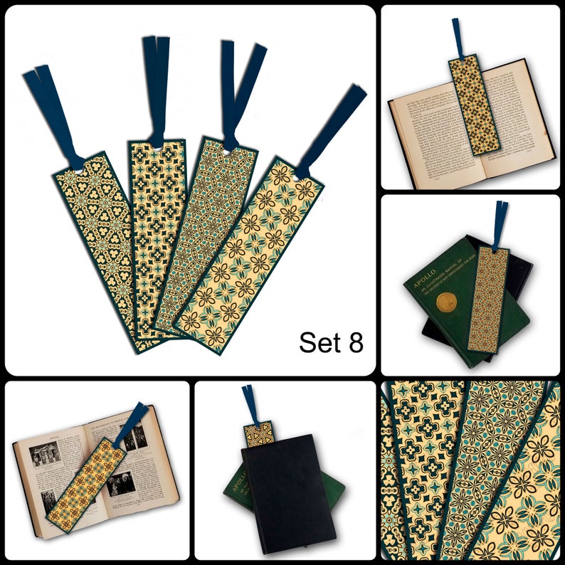 Laminated Bookmark With Ribbon Book Worm Book Mark Gift for - Etsy