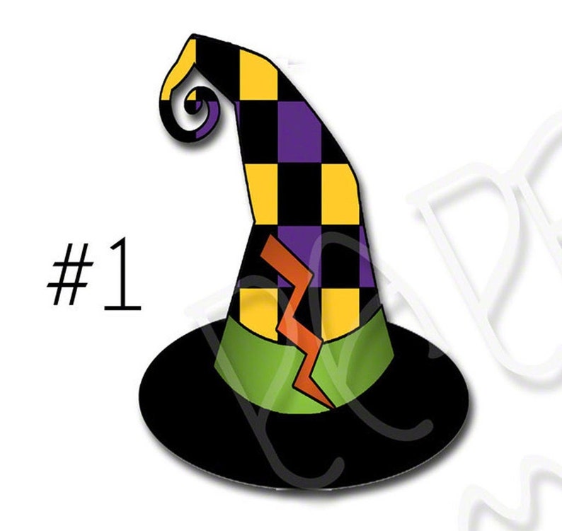 Personalized Return Address Label Stickers With Cute Witch Hats ...