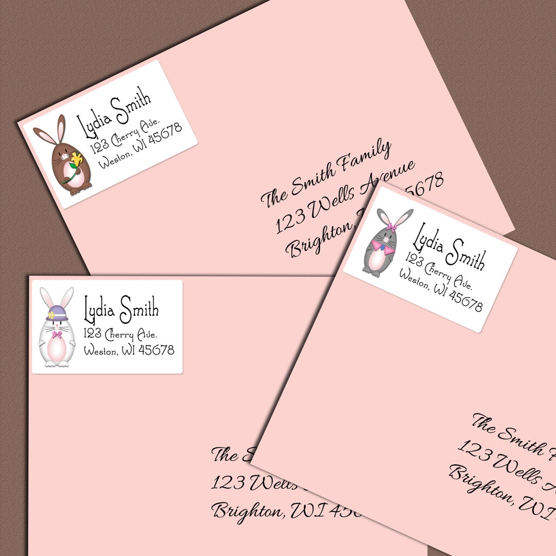 Easter Address Label, Personalized Return Address Mailing Labels or ...