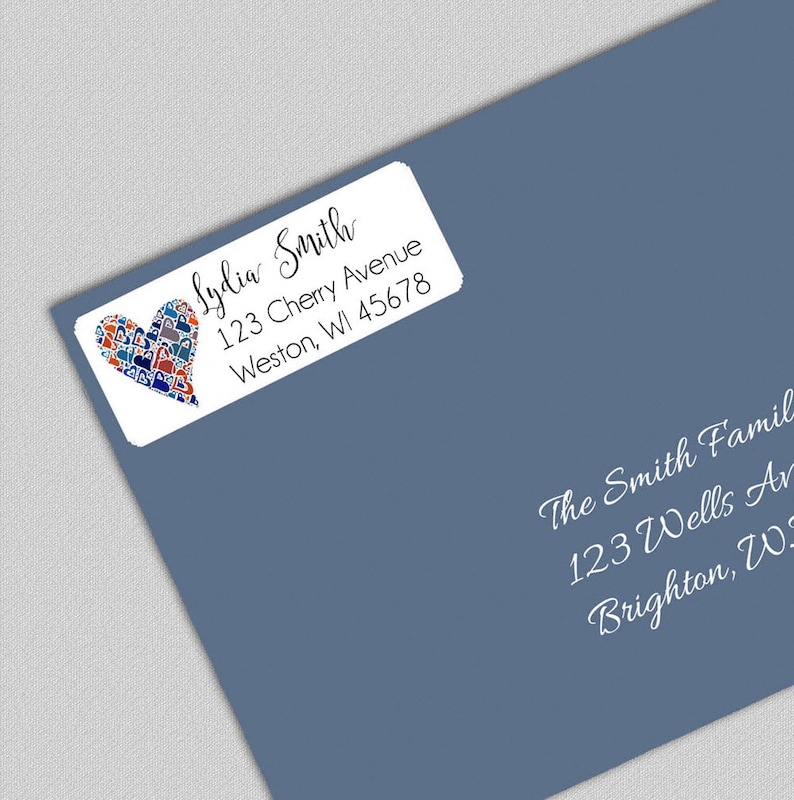 Personalized Custom Mailing Label and Gift Tag Sticker, Address Labels ...