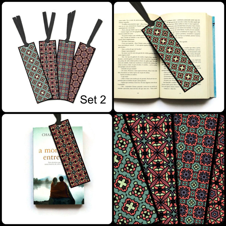 Laminated Bookmark With Ribbon Book Worm Book Mark Gift for - Etsy