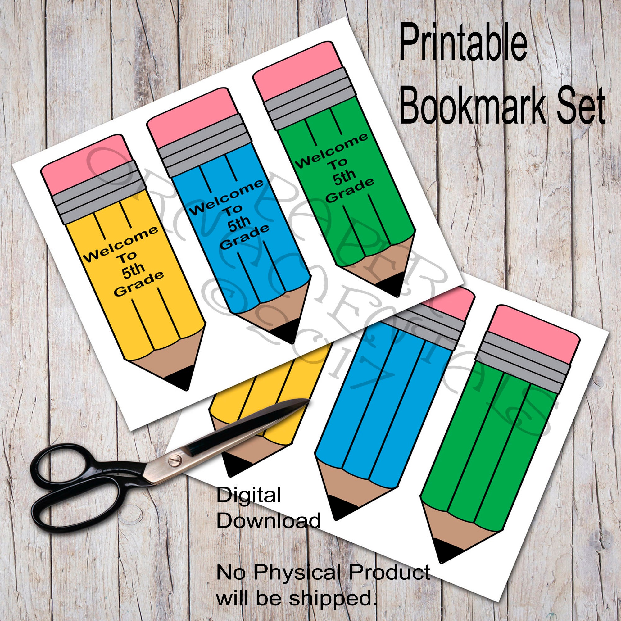 Office & School Supplies Book Mark Favor Printable Book Mark Printable ...