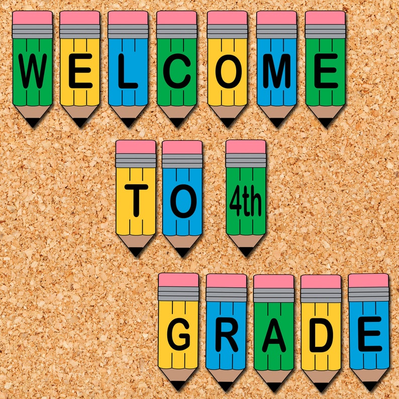 Printable Pennant Banner for Bulletin Boards Welcome Back - Etsy