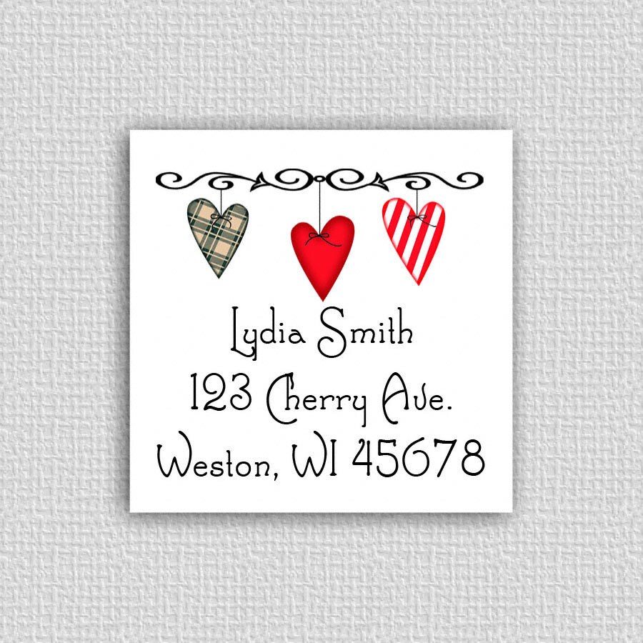 Christmas Address Labels, Personalized Address Label Stickers, Address ...