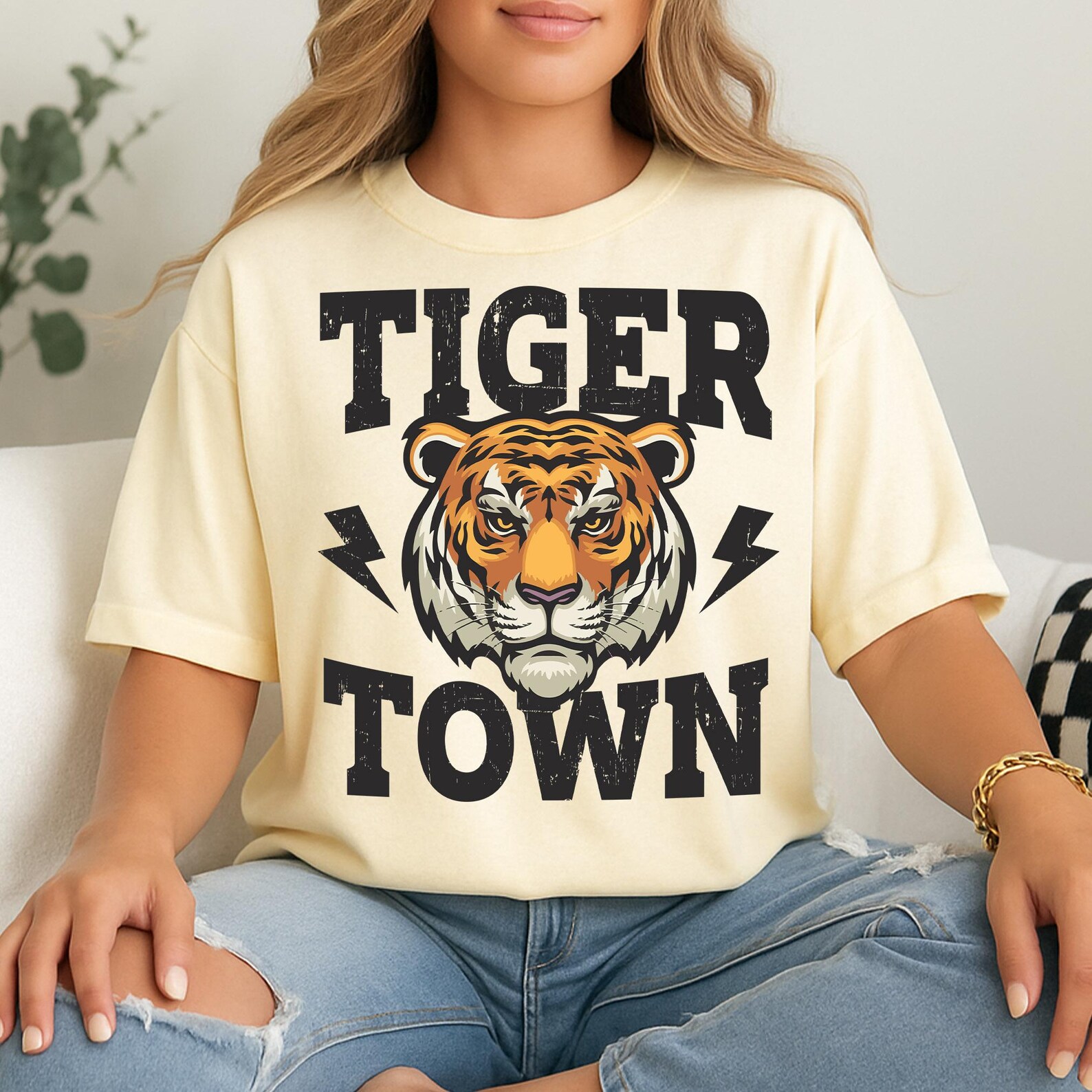 Sparkly Tiger Mascot PNG SVG: Tiger Town Shirt Design (digital Download ...