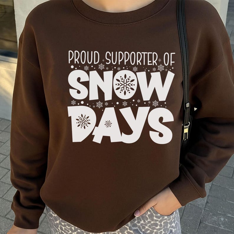 Proud Supporter of Snow Days PNG, Snow Day Gift Design, Funny Teacher ...