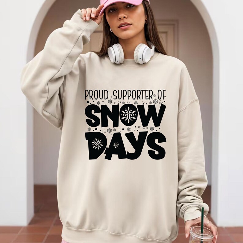 Proud Supporter of Snow Days PNG, Snow Day Gift Design, Funny Teacher ...