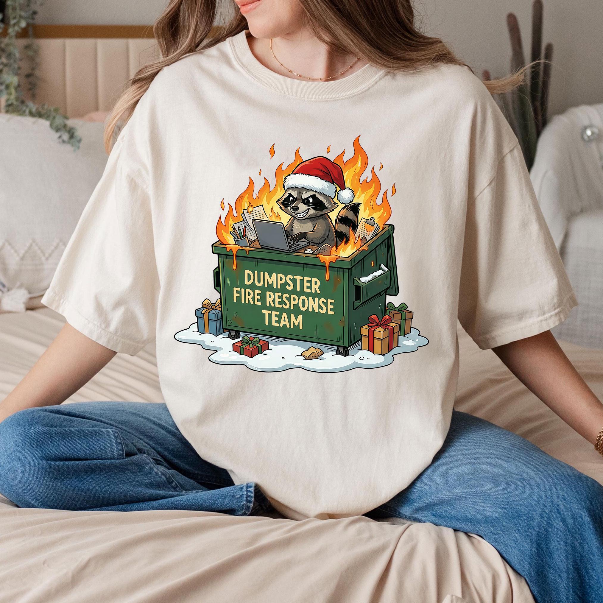 Dumpster Fire Response Team PNG, Custom Name Christmas PNG, Holiday ...