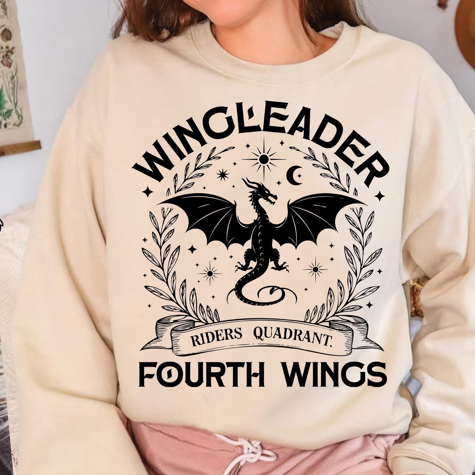 Fourth Wing Dragon Rider PNG SVG: Wingleader Digital Design (digital ...