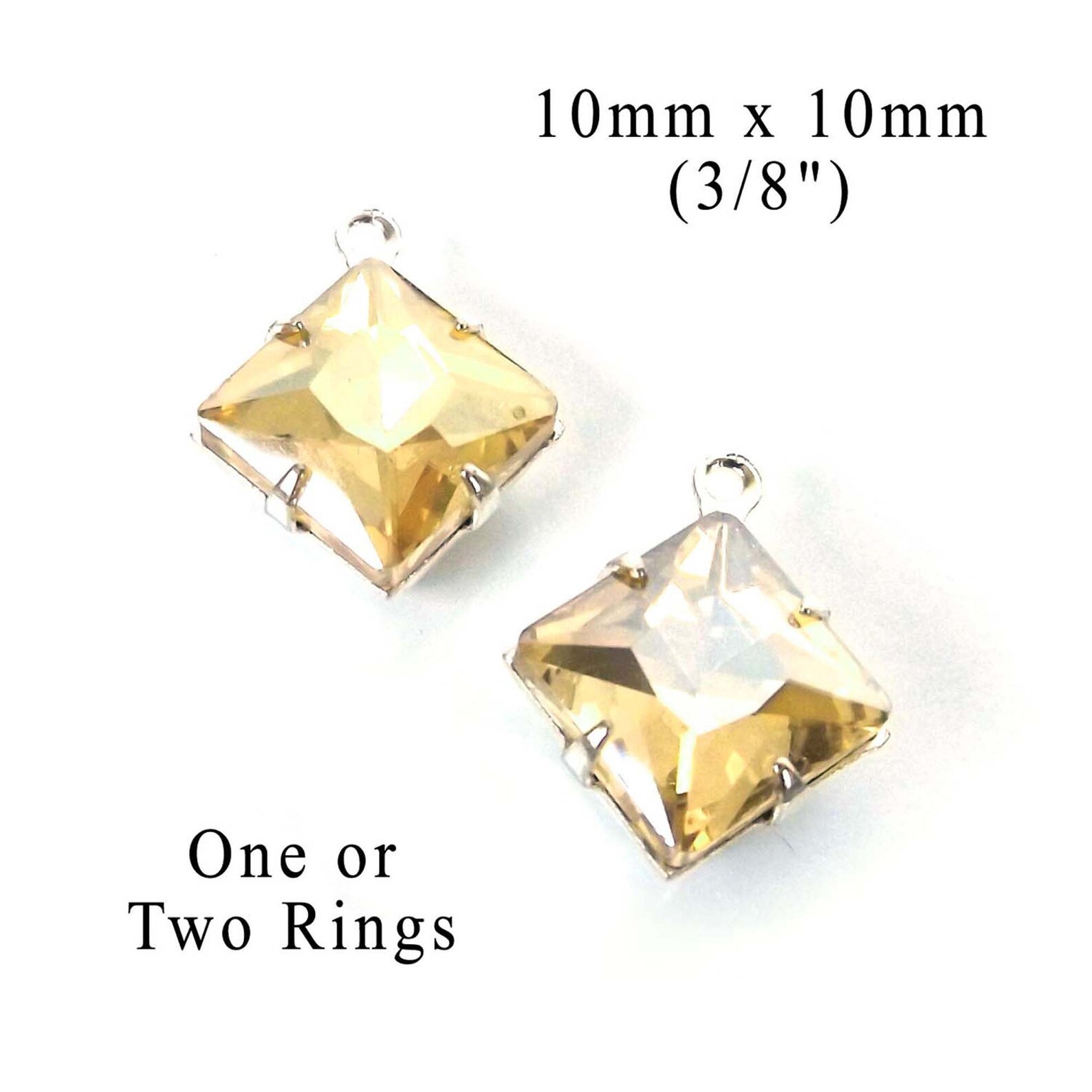 Light Colorado Topaz Crystals 10x10mm Diamond Shape | Etsy