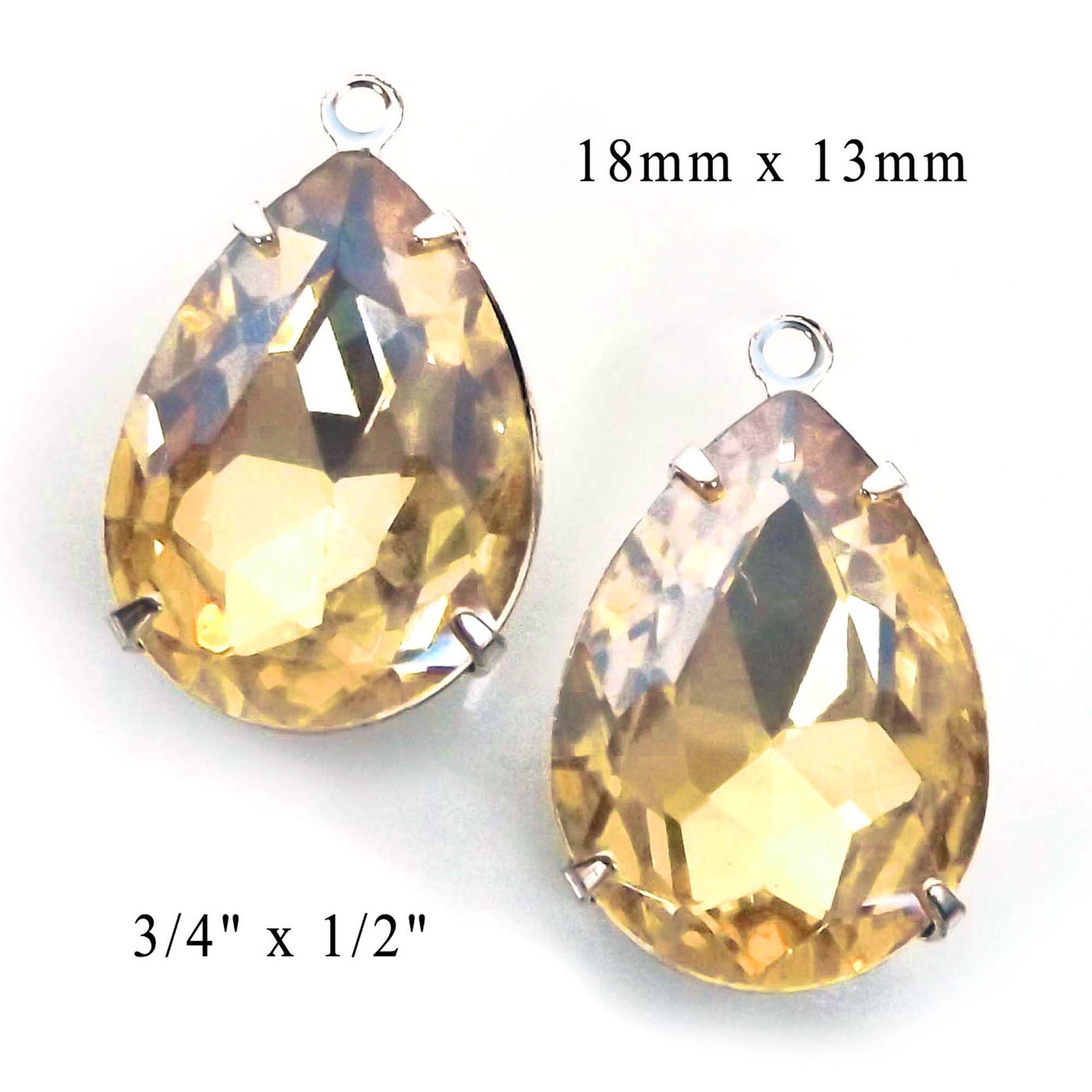 Light Colorado Topaz Crystals 10x10mm Diamond Shape | Etsy