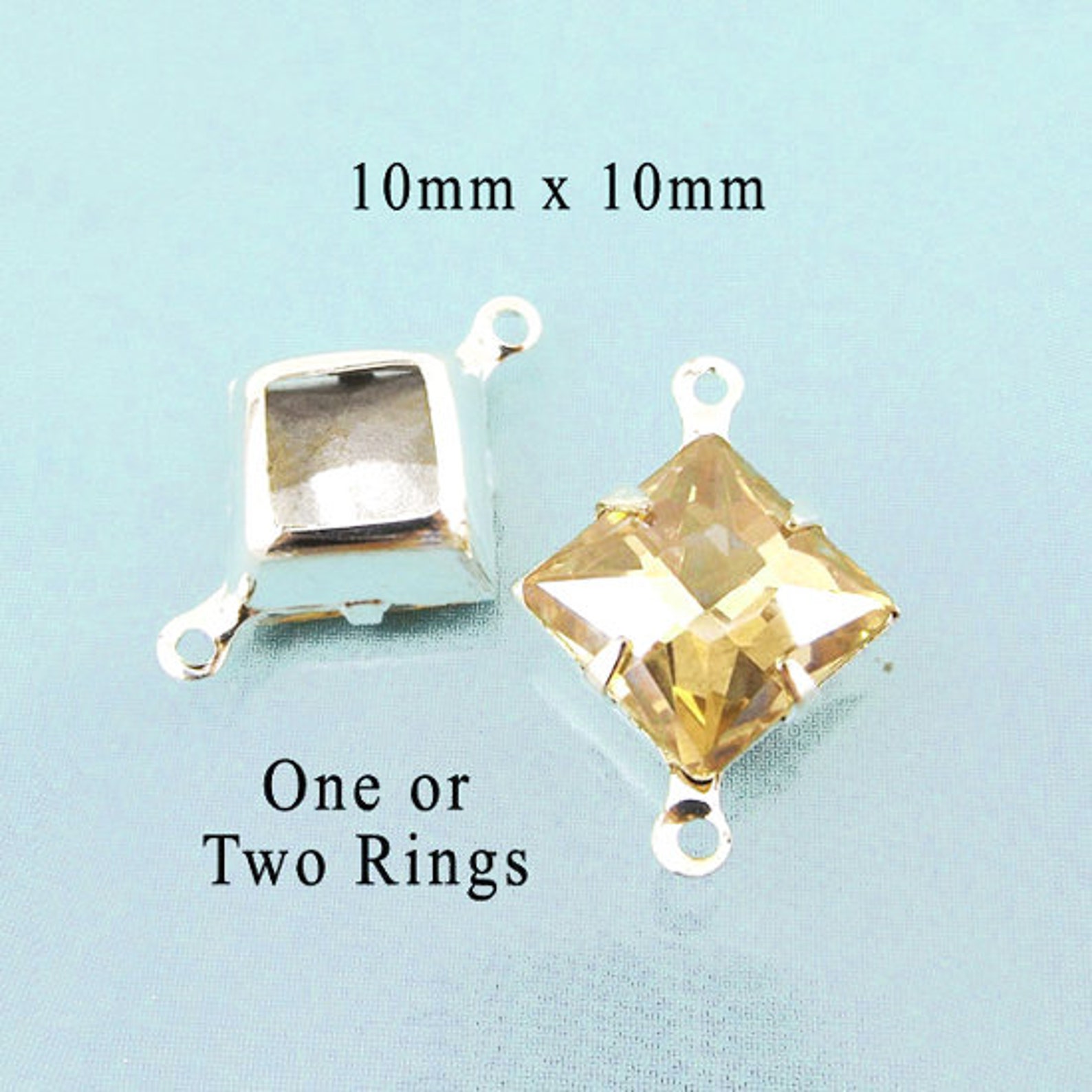 Light Colorado Topaz Crystals 10x10mm Diamond Shape | Etsy