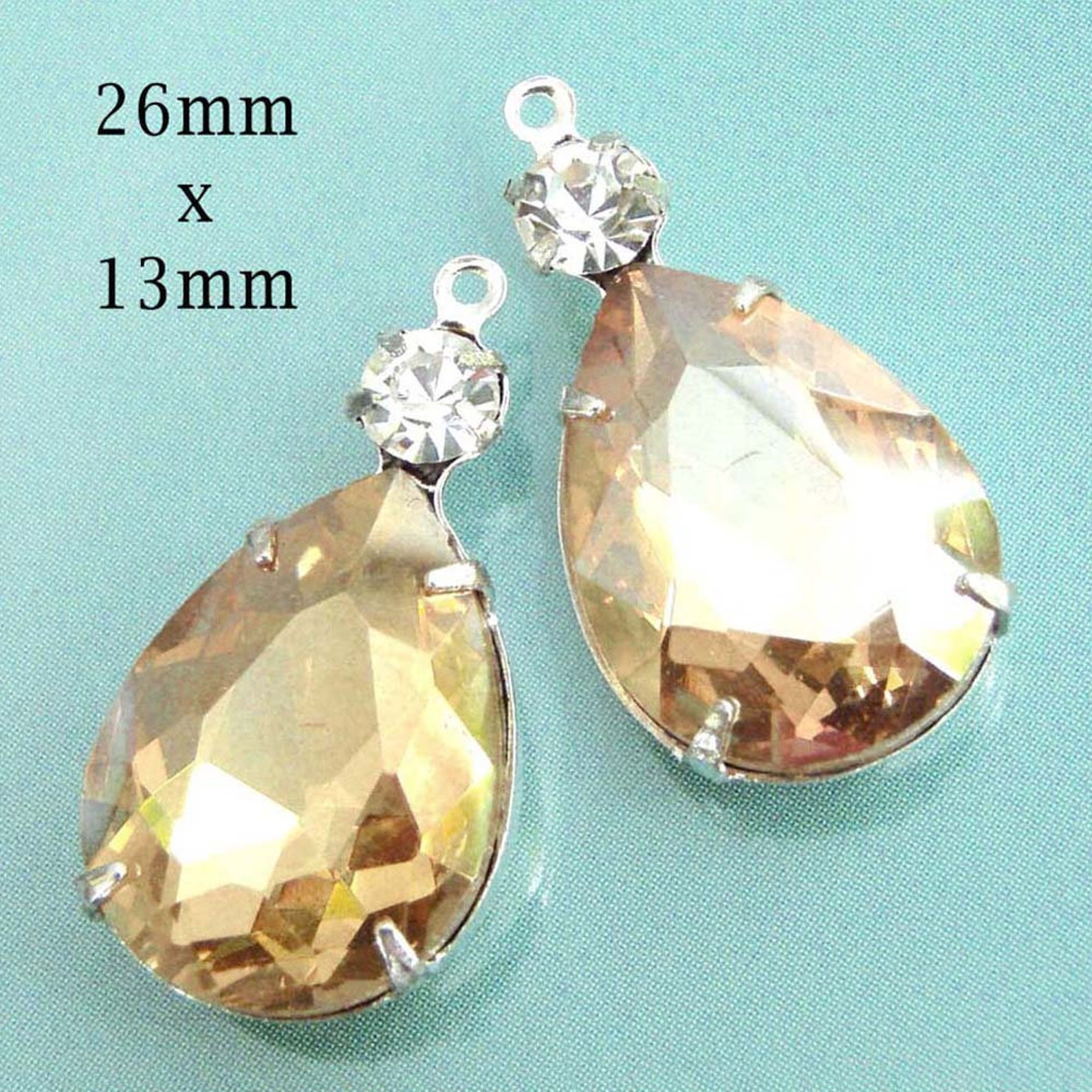 Light Colorado Topaz Crystals 10x10mm Diamond Shape | Etsy