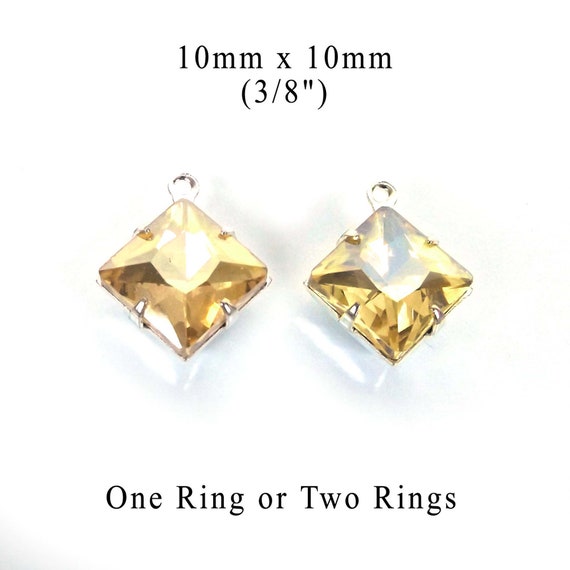 Light colorado topaz crystals 10x10mm diamond shape | Etsy