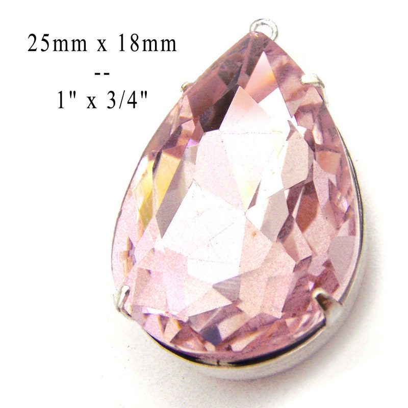 Pink Crystal Pendant - Etsy