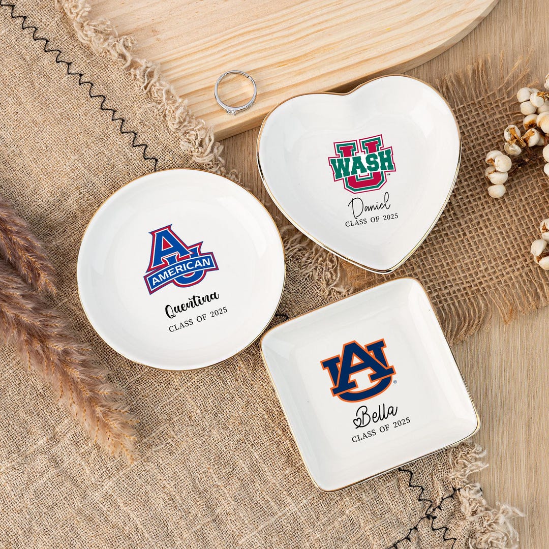 Graduation Gift for Her, Personalized Graduation Jewelry Dish, Custom ...