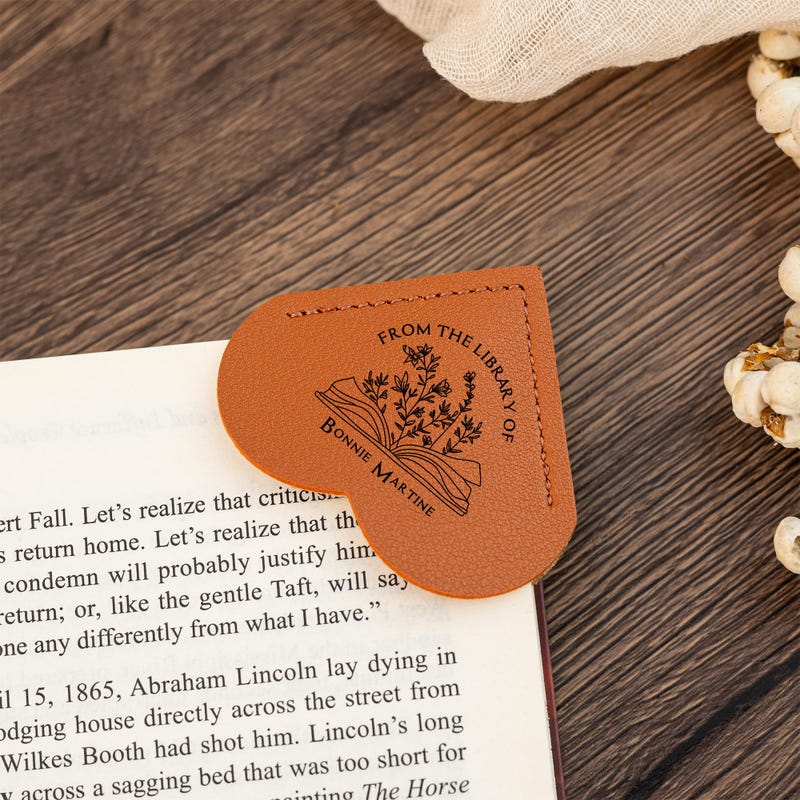 Heart Bookmark - Etsy