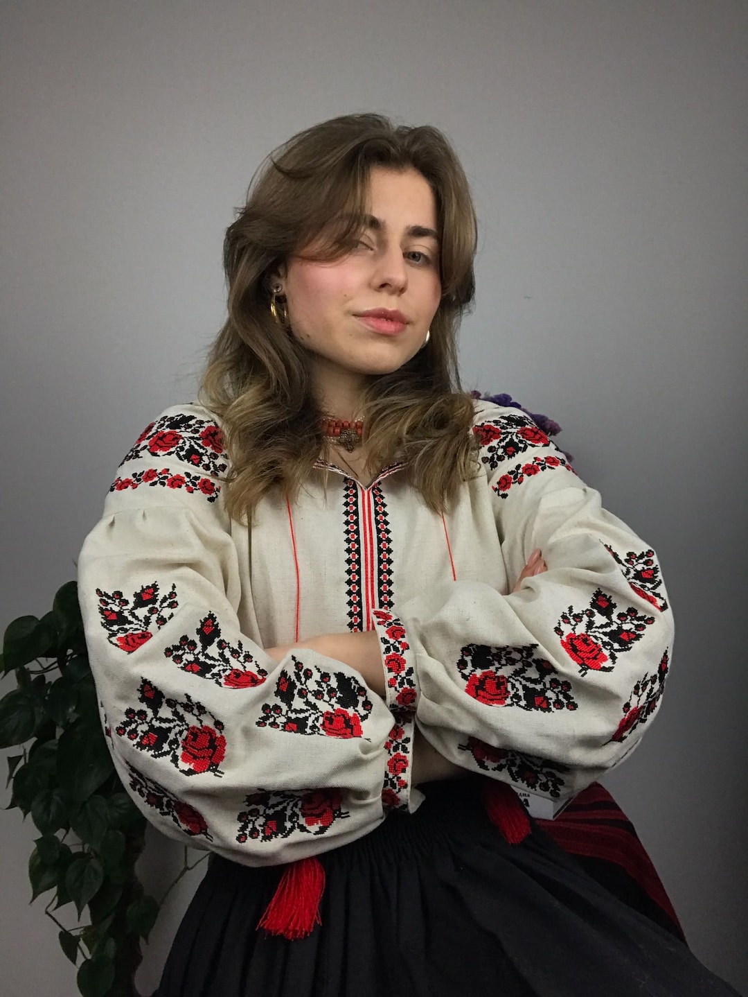 Gorgeous Ukrainian Embroidered Blouse, Elegant Vyshyvanka for Women ...