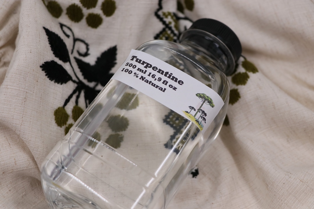 Turpentine 500 Ml - 16 Fl Oz - 100% Pure Pine Gum Spirit Turpentine ...