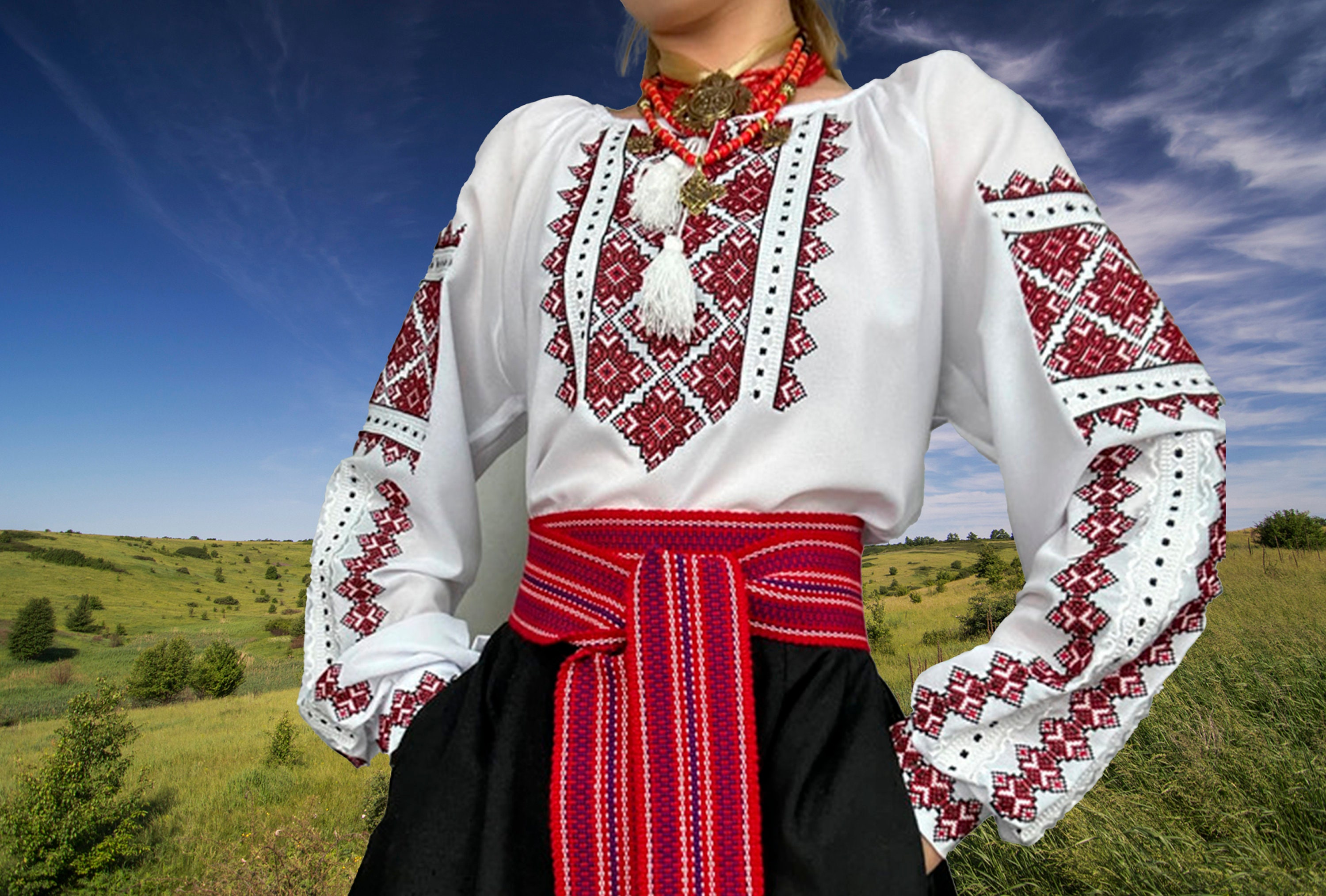 Women Vyshyvanka. Traditional Ukrainian Embroidered Women's Blouse ...
