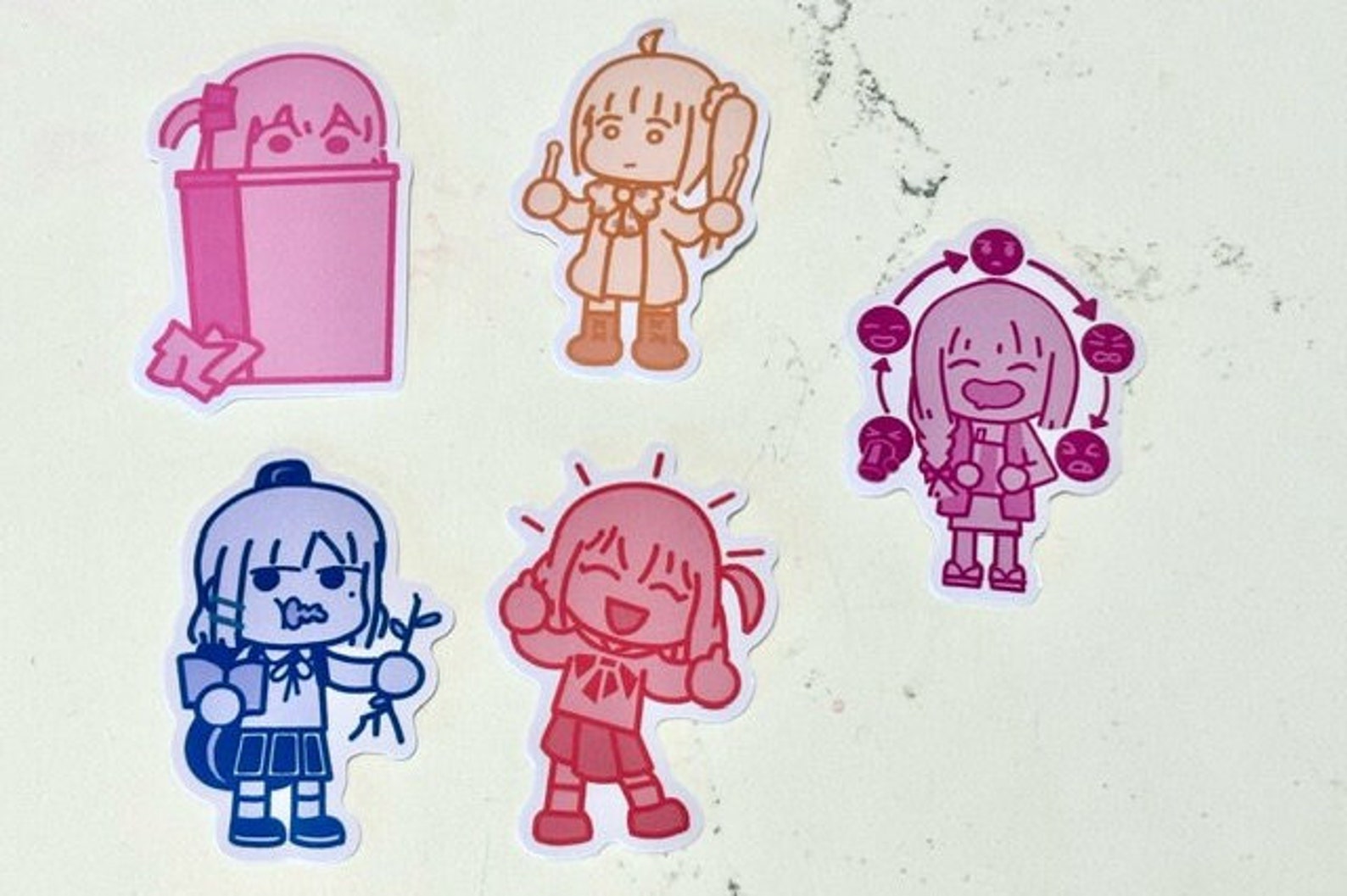 Bocchi the Rock! Chibi Stickers | Bocchi, Nijika, Ryo, Kita, Kikuri - Etsy