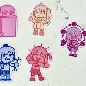 Bocchi the Rock! Chibi Stickers | Bocchi, Nijika, Ryo, Kita, Kikuri - Etsy