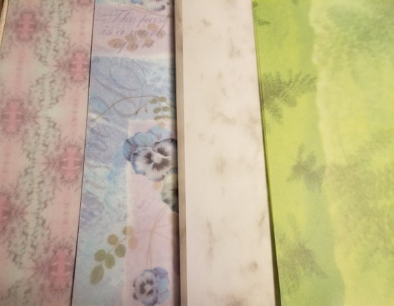 8.5x11 Inch Vellum Pack 10 Sheets Choose Your Pattern - Etsy