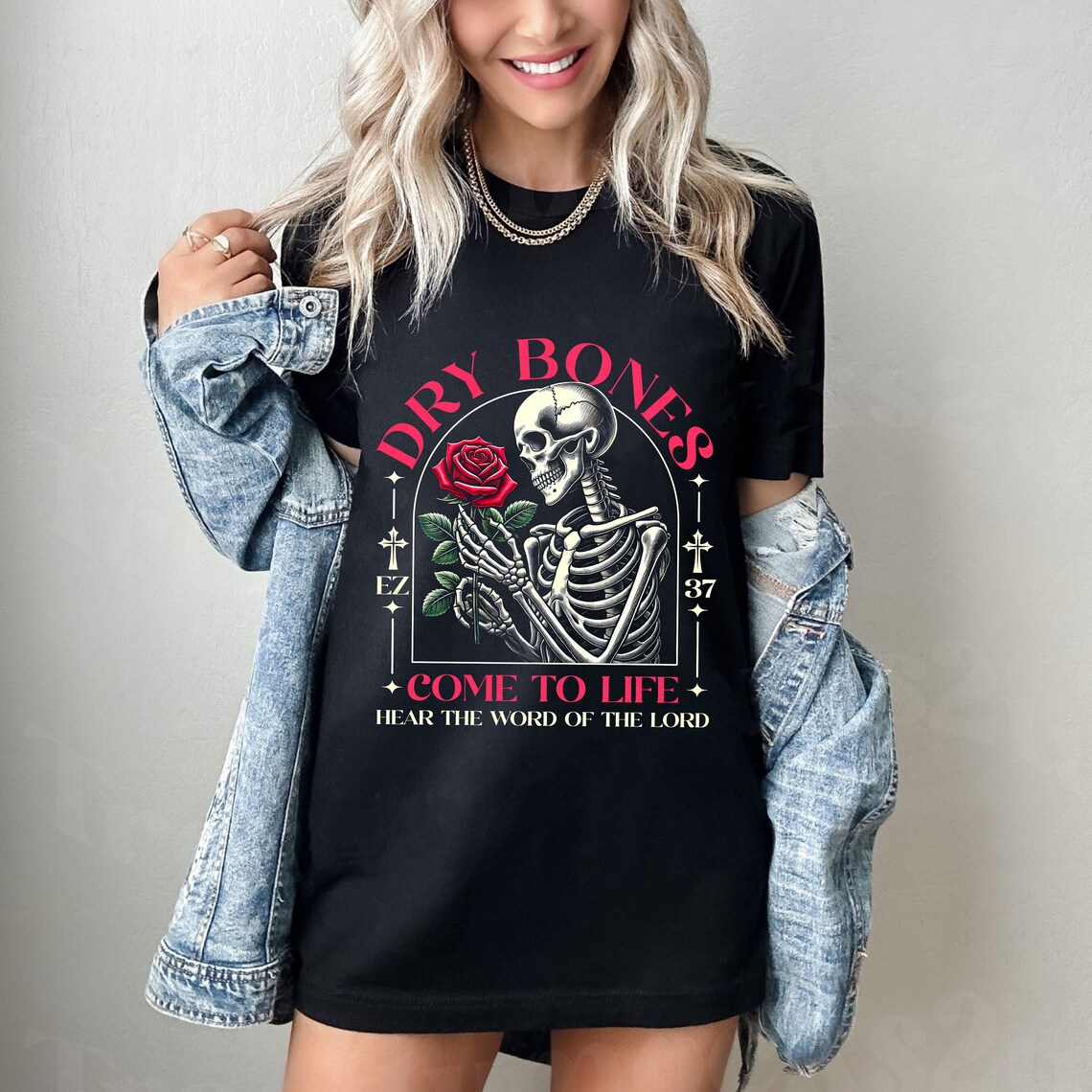 Dry Bones Come Alive Shirt, Ezekiel 37 Bible Verse T-shirt, Skeleton ...