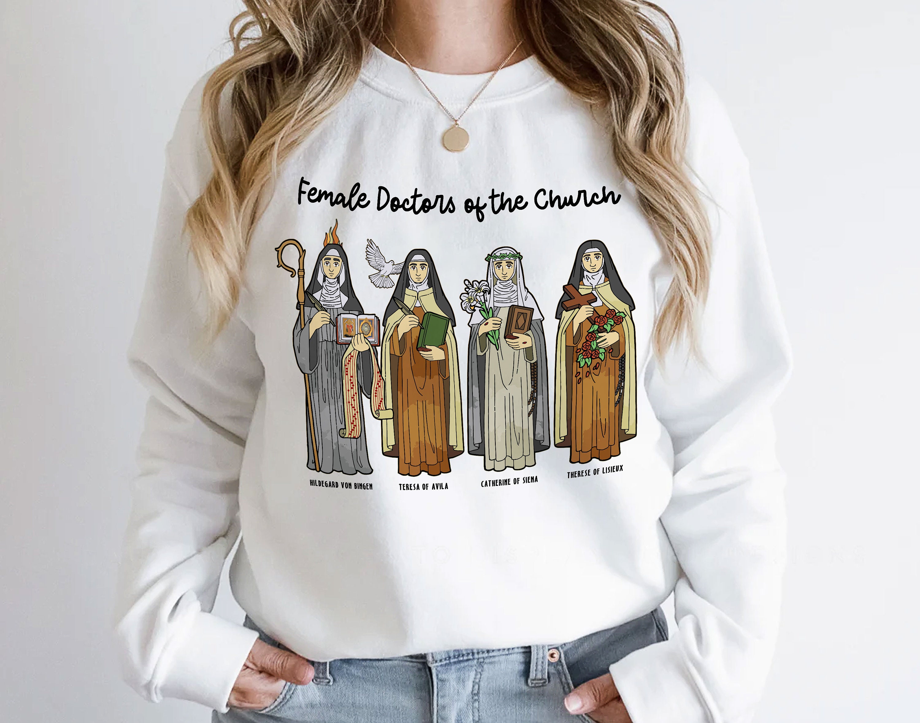 Catholic Saint Shirt Female Doctors of the Church Shirt, Religious ...