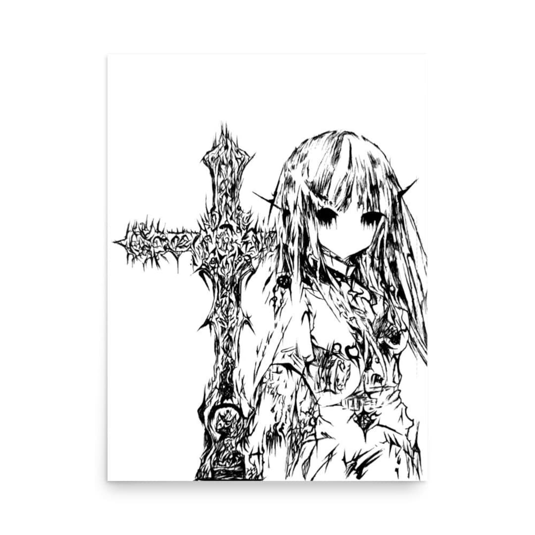 Sigil Cross Poster - Etsy