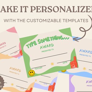 Aesthetic Printable Classroom Awards for School Students - Etsy