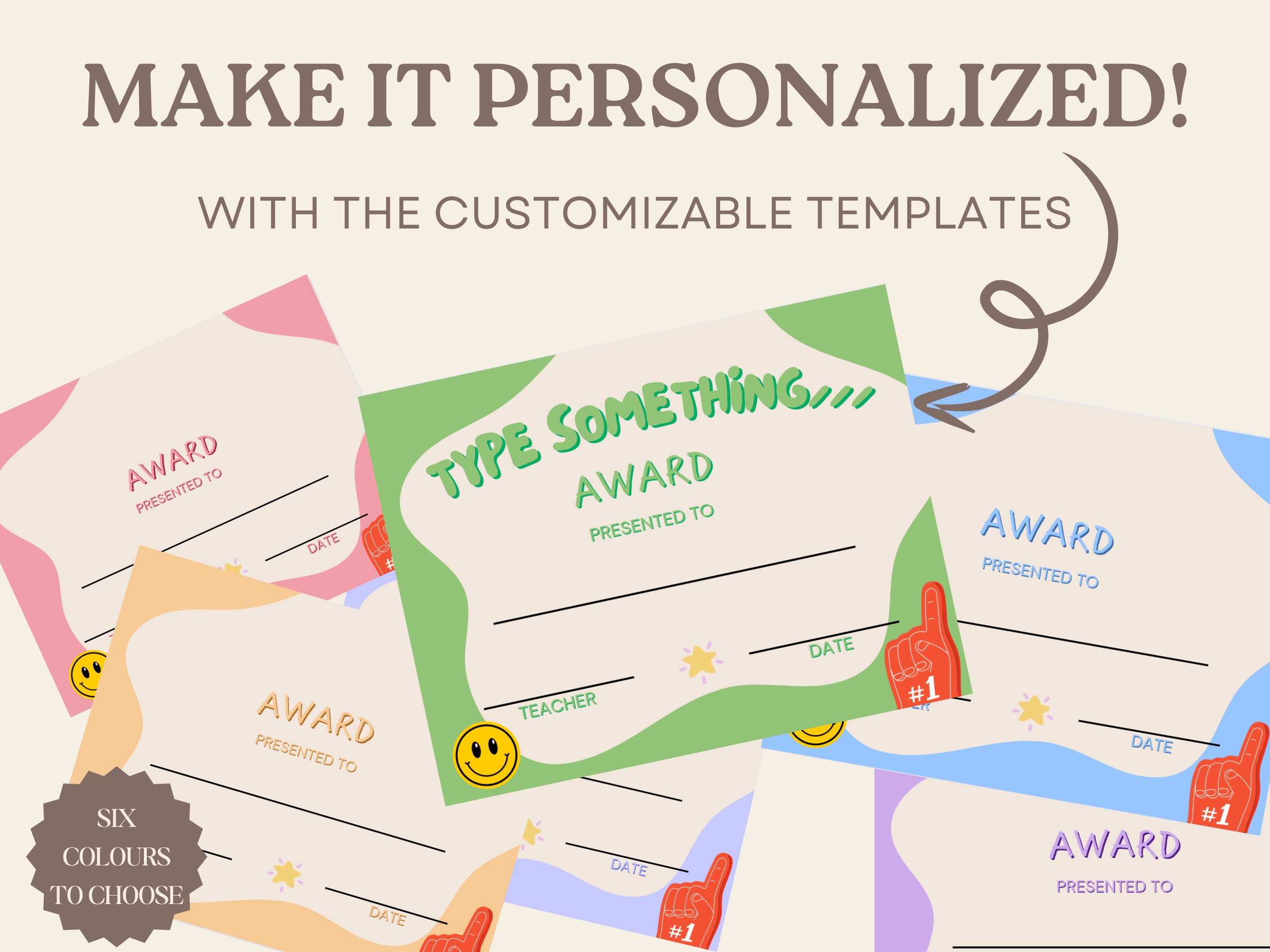 Aesthetic Printable Classroom Awards for School Students - Etsy