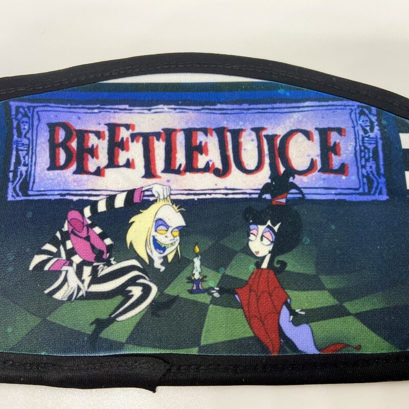 Beetlejuice Face Mask - Etsy