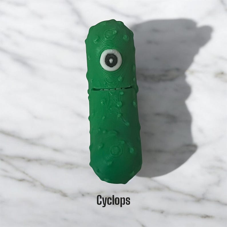 Adorable 3D Printed Articulated Pickles - Choose Your Favorite Pickle ...