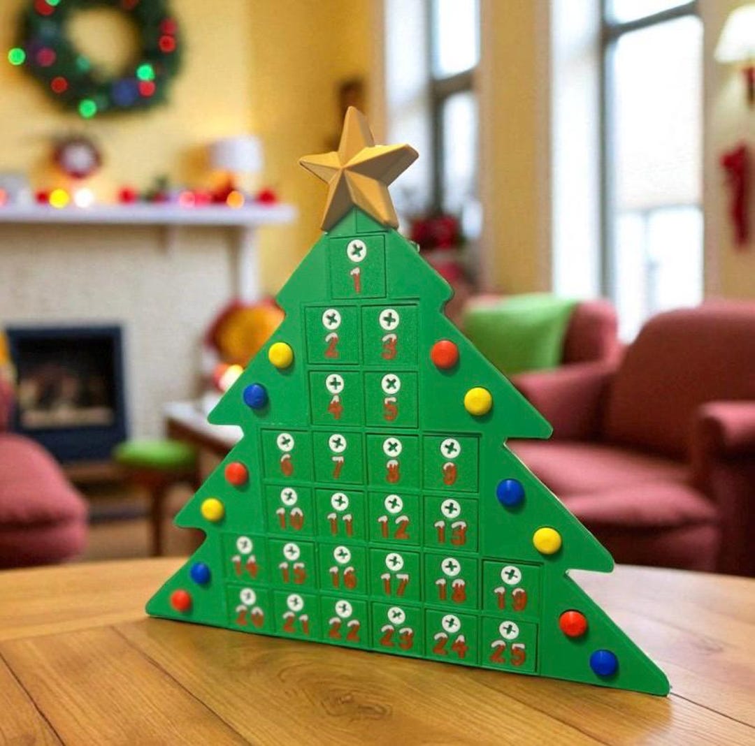 Funny Christmas Advent Calendar | Holiday Decor | 3D Printed Gag Gift ...