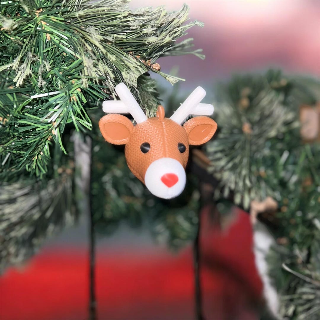 Reindeer Christmas Ornament - Etsy