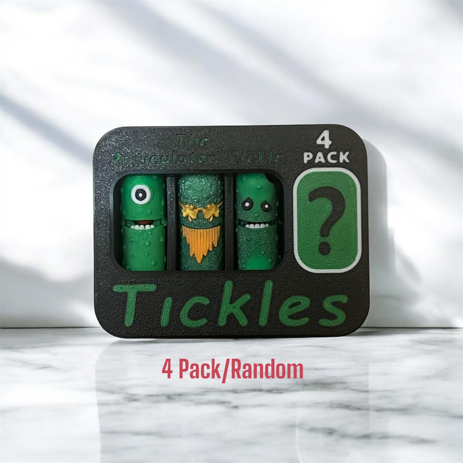 Adorable 3D Printed Articulated Pickles - Choose Your Favorite Pickle ...