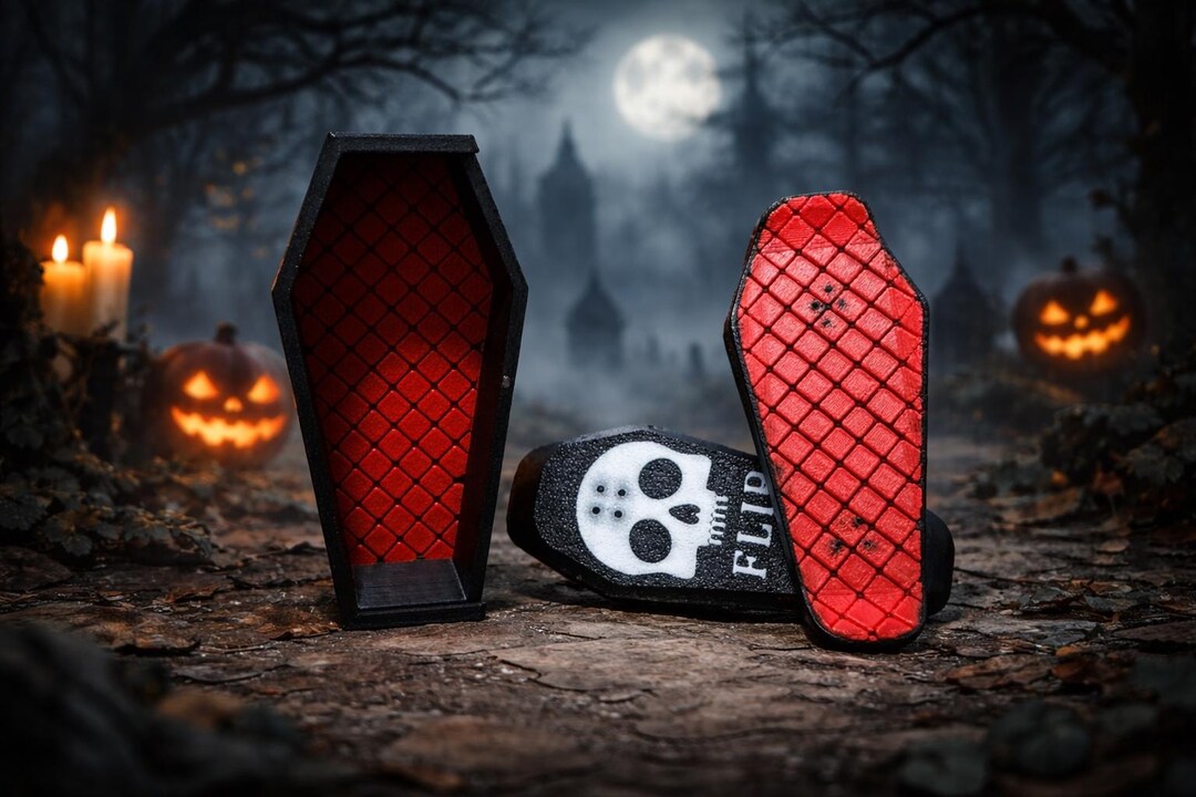 Kickflip Magnetic Skateboard Fidget Toy/ Halloween Coffin Edition - Etsy