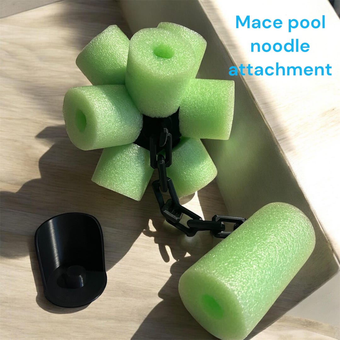 Pool Noodle Attachment/ Mace - 3D Printed Pool Toy Accessory - Etsy
