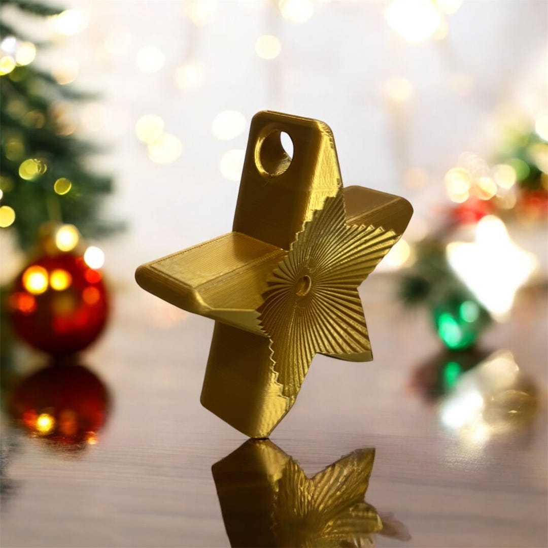 Unique Christmas Star Ornament - Etsy