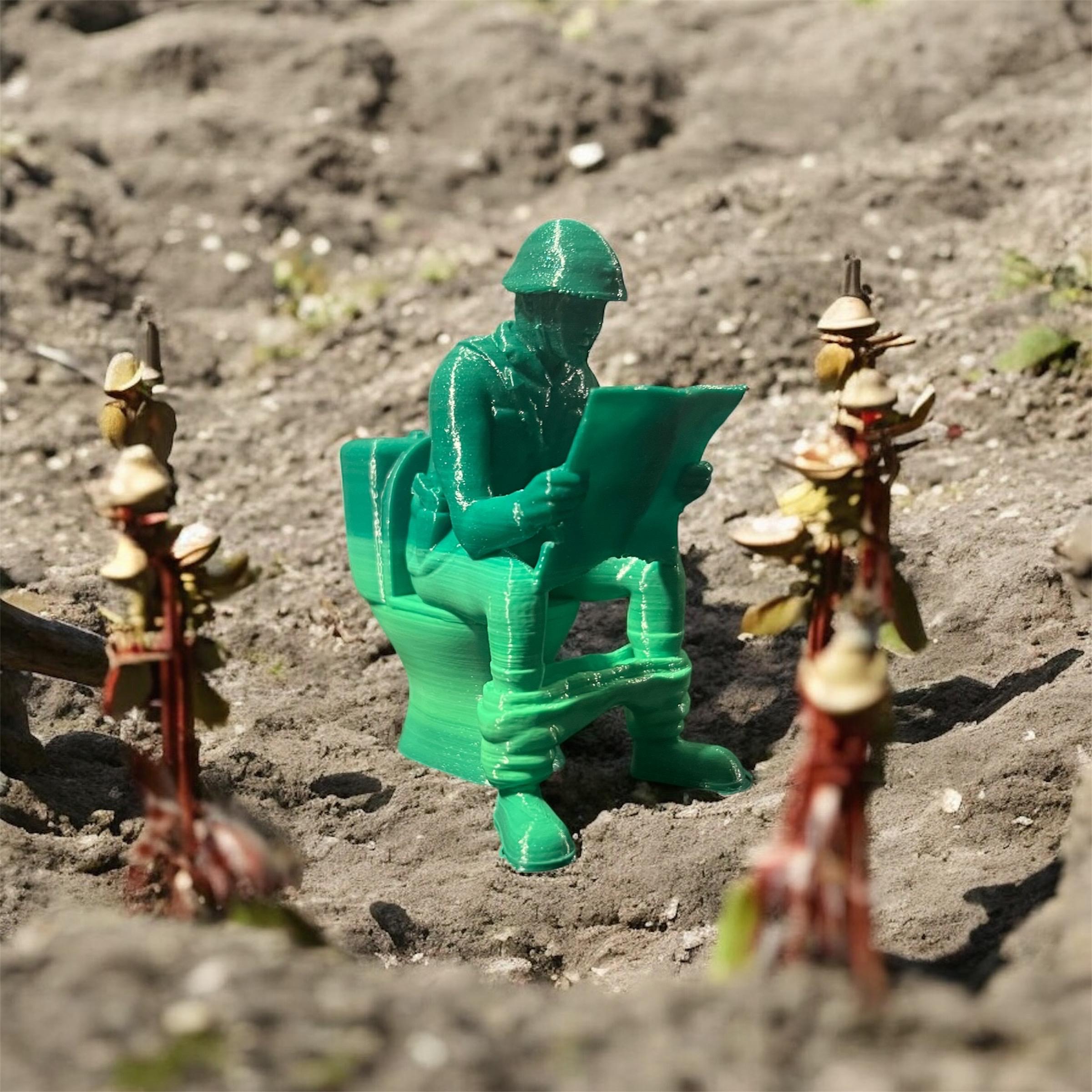 Funny 3D Printed Army Men Statues, Unique Miniature Figurines - Etsy