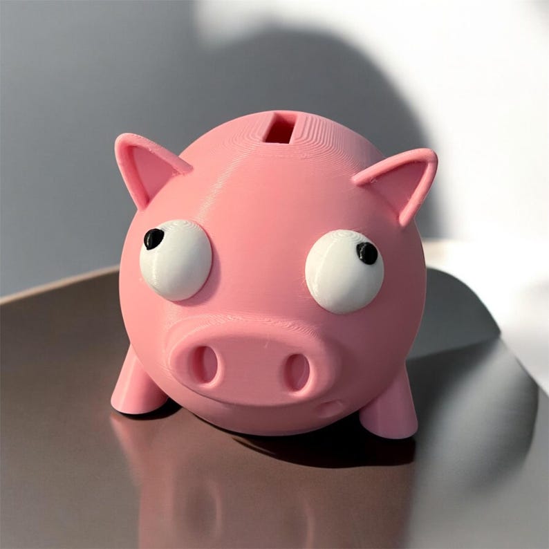 Adorable 3D Printed Piggy Bank for Kids - Unique First Piggy Bank for ...
