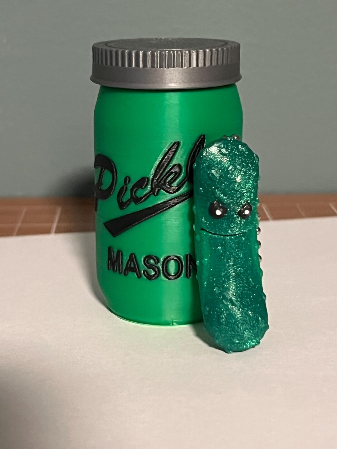 Pickle Keychains With Adorable Faces With New Jar - Etsy