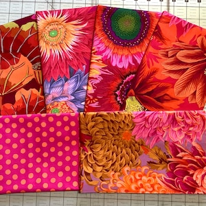 Kaffe Fassett Collective Fabric 6 Fat Quarter Bundle Quilting Bundle Cotton Quilting Fabric ...