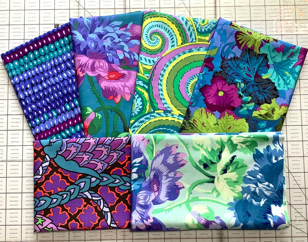 Kaffe Fassett Collective Fabric 6 Fat Quarter Bundle Quilting Bundle ...