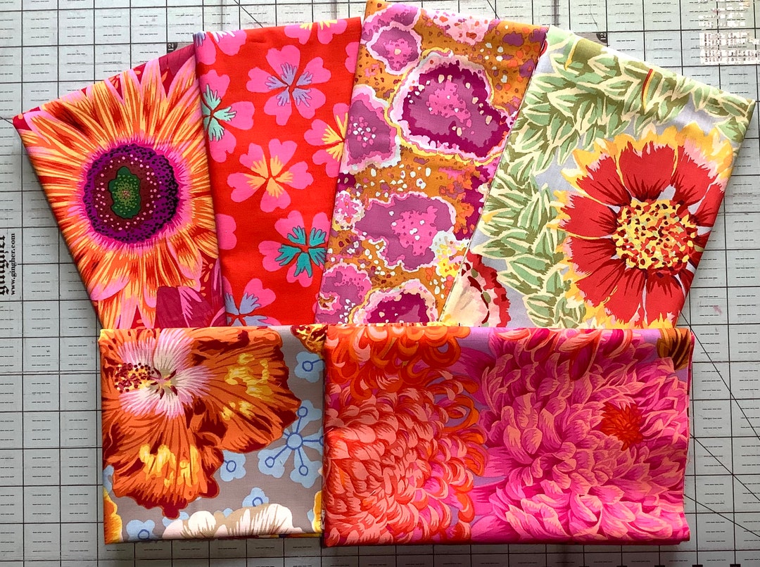Kaffe Fassett Collective Fabric 6 Fat Quarter Bundle Quilting Bundle ...