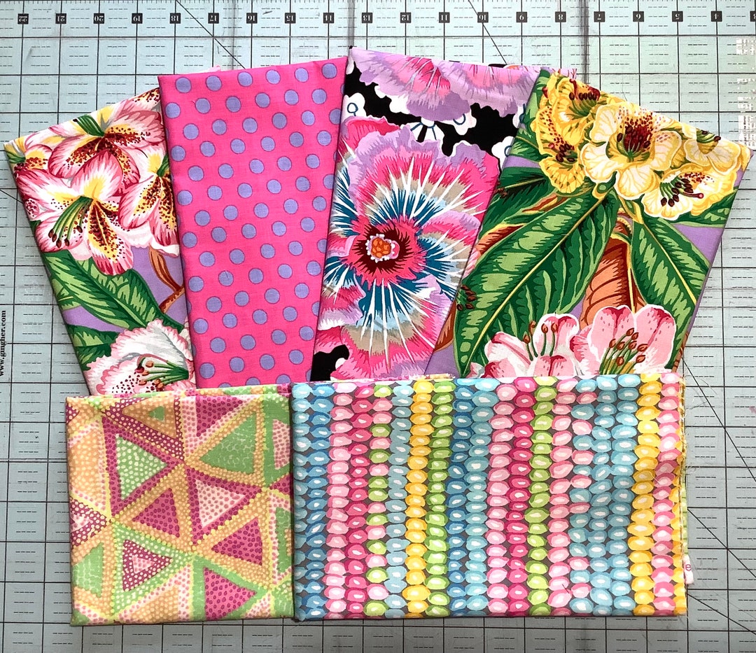 Kaffe Fassett Collective Fabric 6 Fat Quarter Bundle Quilting Bundle ...