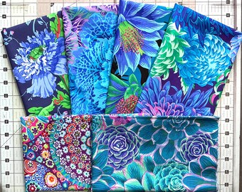 Kaffe Fassett Collective Fabric 6 Fat Quarter Bundle Quilting Bundle Cotton Quilting Fabric ...
