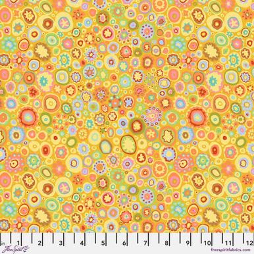 Paperweight Yellow Kaffe Fassett Fabric PWGP059 Cotton Quilting Fabric ...