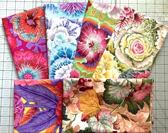 Kaffe Fassett Collective Fabric 6 Fat Quarter Bundle Quilting Bundle Cotton Quilting Fabric ...